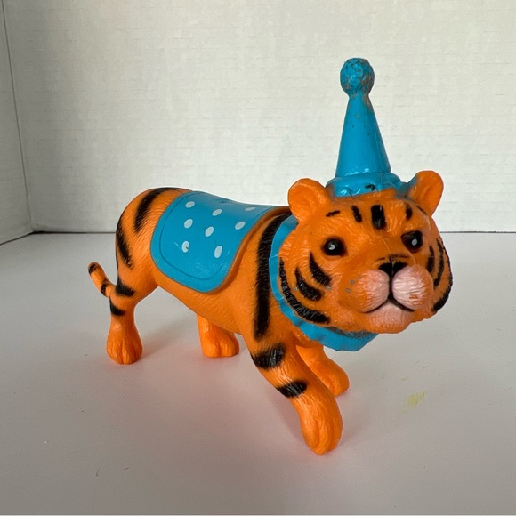 Toys | Ankyo Party Animals Tiger Birthday Hat Plastic Figure Toy Cake ...